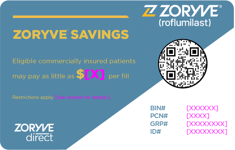 Save with ZORYVE Direct | ZORYVE® (roflumilast) 0.3%